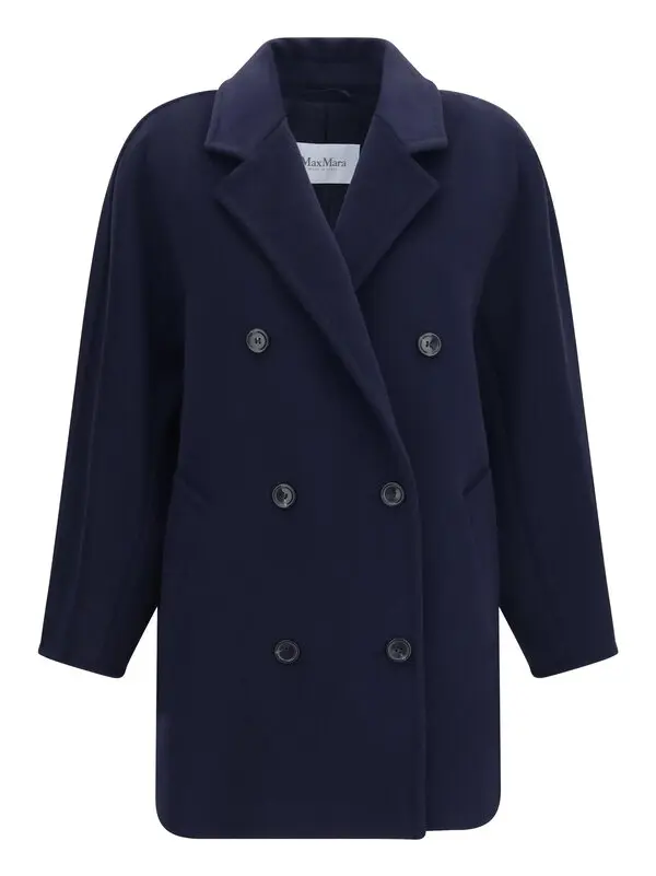 Max Mara Rebus Double-breasted Jacket - Blue