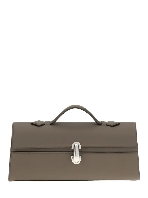 Savette Slim Symmetry Clutch - Brown