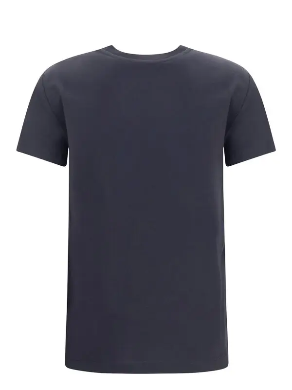 Max Mara Papaia Cotton T-shirt With Monogram Detail - Black