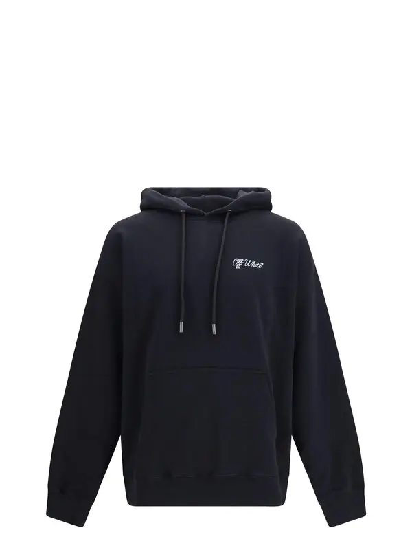 Off-White Script Logo Skate Hoodie - Black