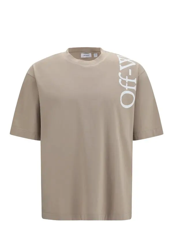 Off-White Vertical Bookish Skate T-shirt - Cream