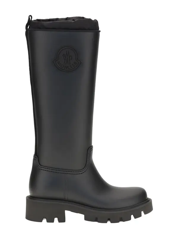 Moncler Waterproof Knee-high Boots - Black