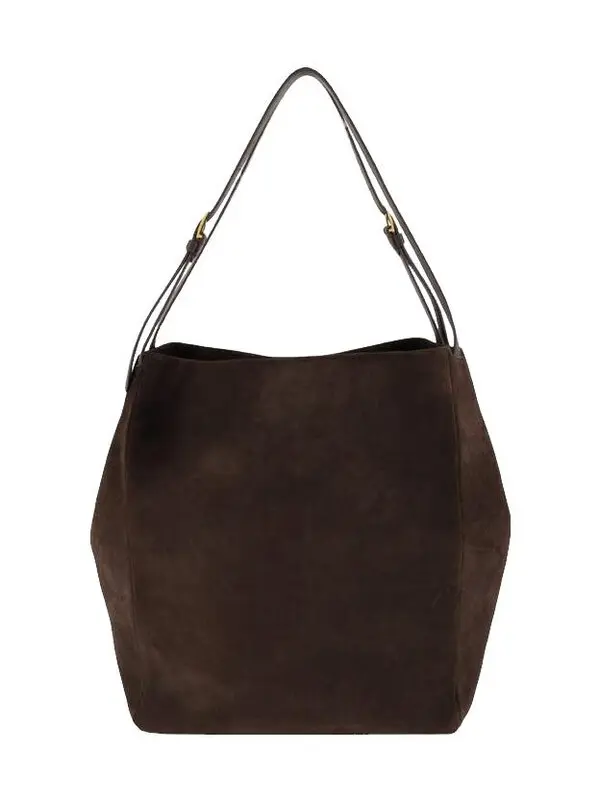 Vince Josie Large Suede Tote - Cacao