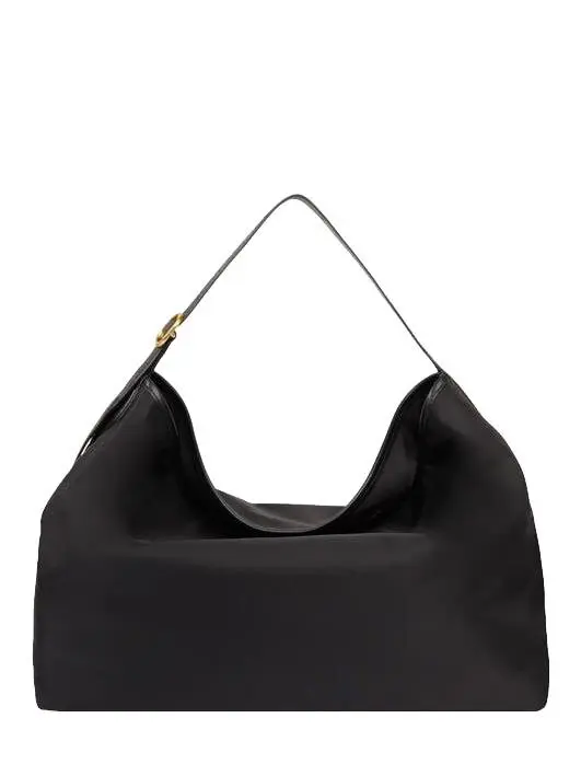 Vince Vivian Medium Nylon Hobo Bag - Black