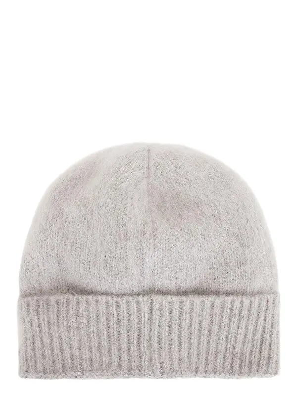 Miu Miu Mohair And Silk Blend Beanie - Grigio