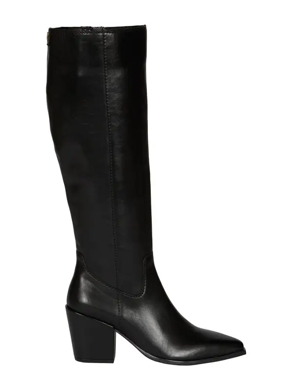 Vince Camuto Pamlia Knee High Boot - Black Leather