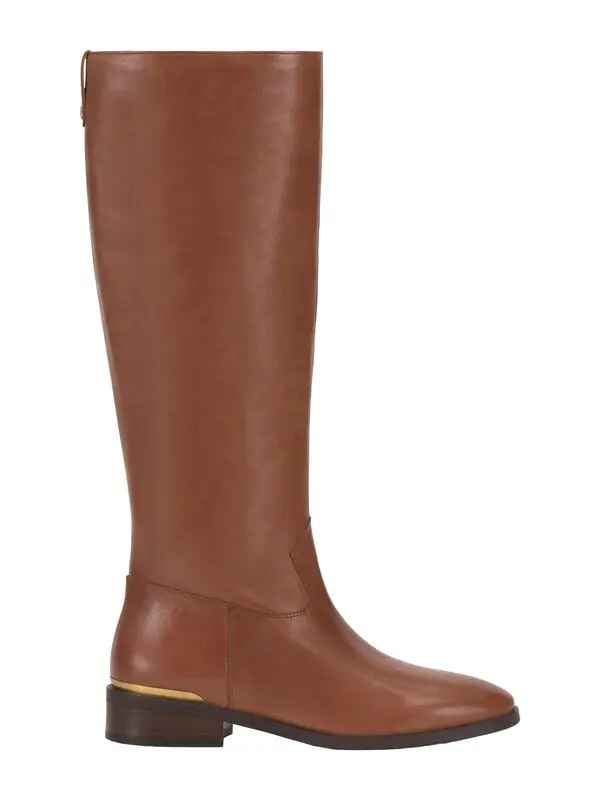Vince Camuto Bercla Knee High Riding Boots - Brandy Leather