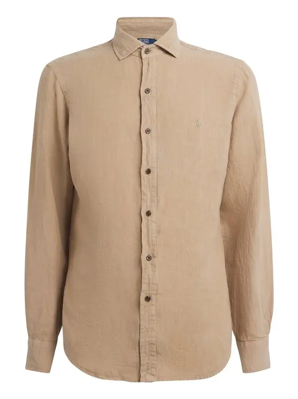 Polo Ralph Lauren Linen Polo Pony Shirt - Beige