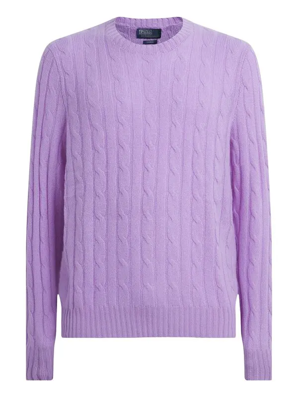 Polo Ralph Lauren Cashmere Cable-knit Sweater - Purple