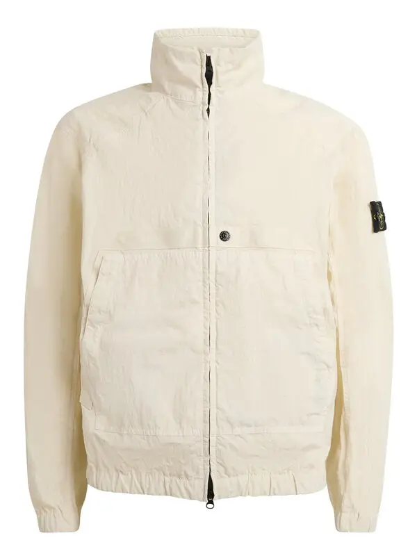 Stone Island Warp Nylon Ribbed Jacket - Ivory