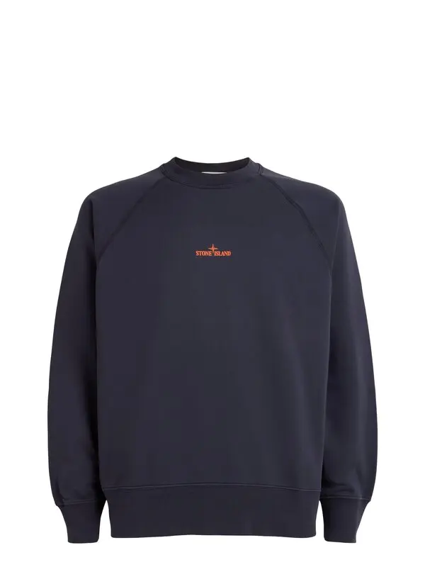 Stone Island Oversized Desert Print Sweatshirt - Navy