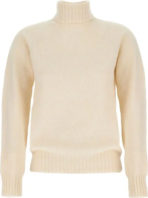DRUMOHR High-neck Long-sleeved Sweater - Nude