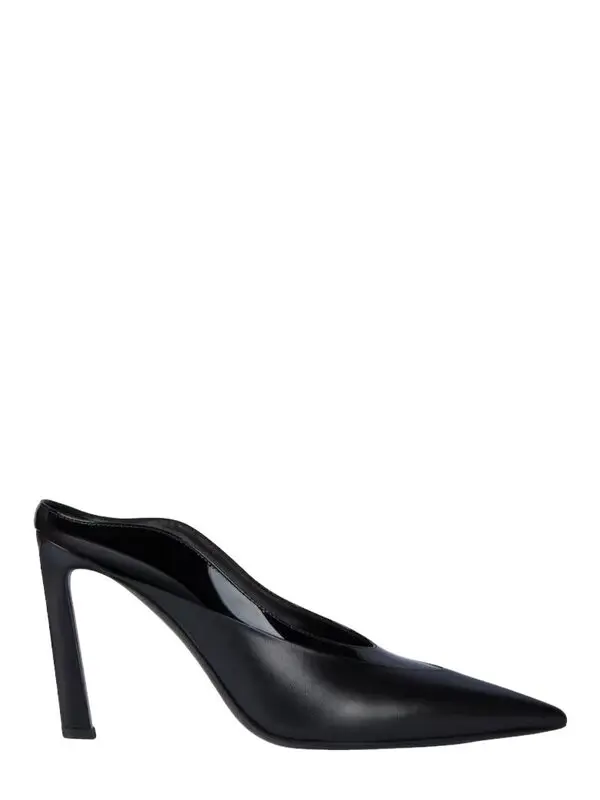 Givenchy Spiky Heeled Mules In Leather - Black