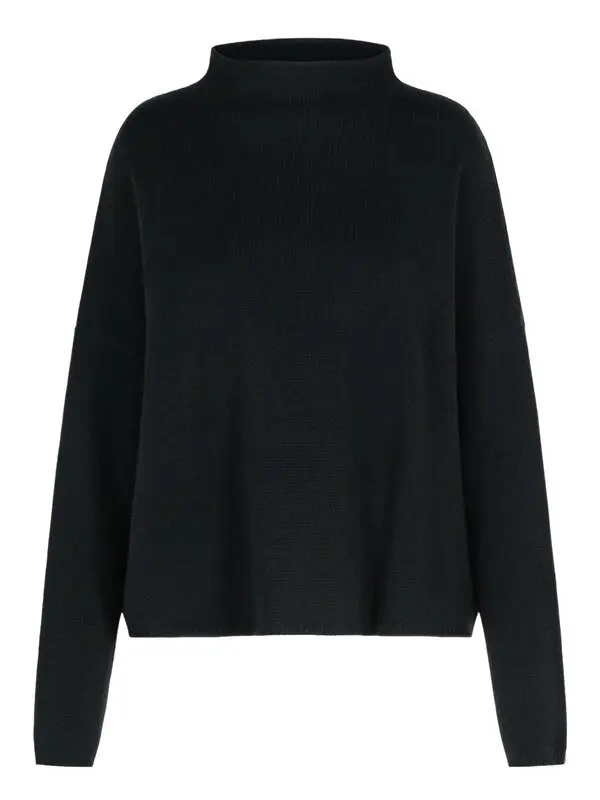 LISA YANG Sandy Boat-neck Knitted Sweater - Black