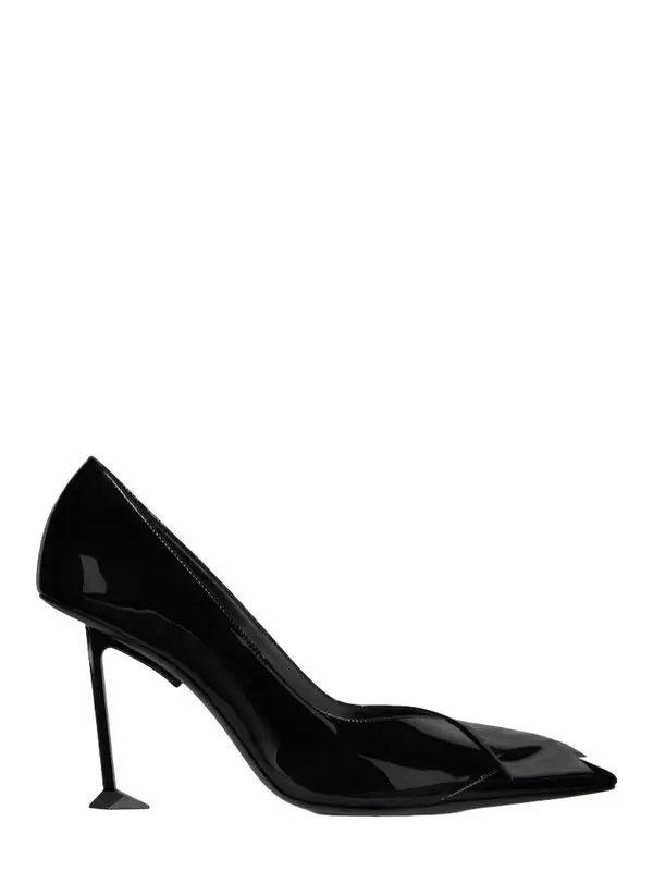 Givenchy Boudoir Fold Pumps In Patent Leather - Black