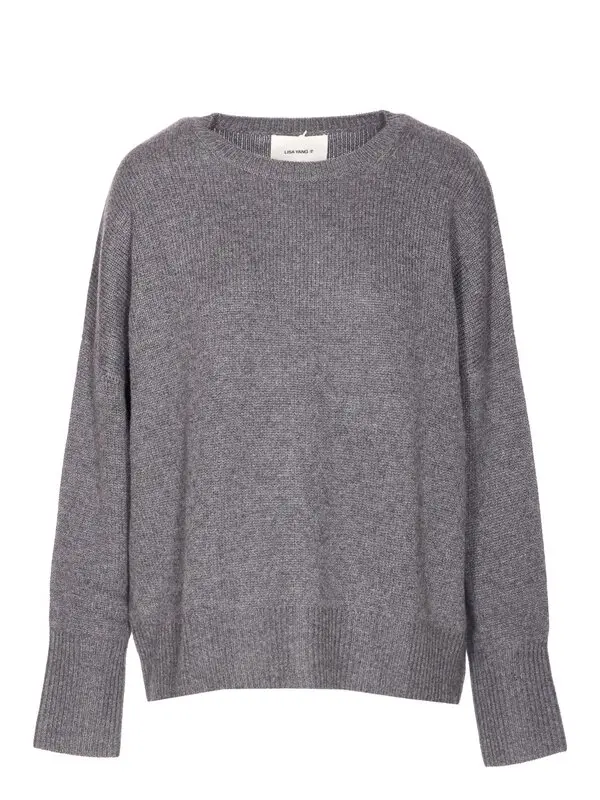 LISA YANG Mila Crewneck Knitwear - Gray