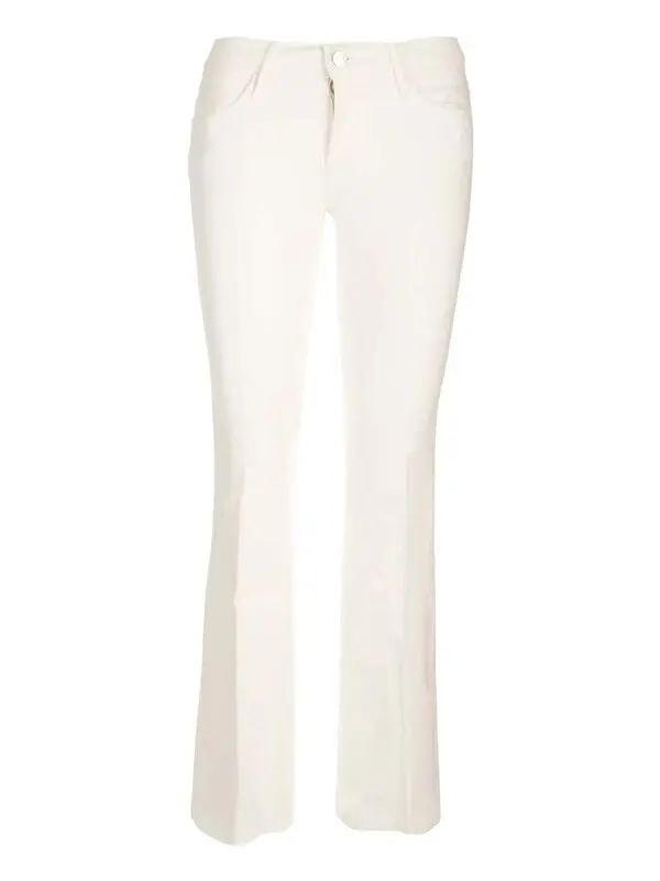 FRAME Horn Leg Jeans - White