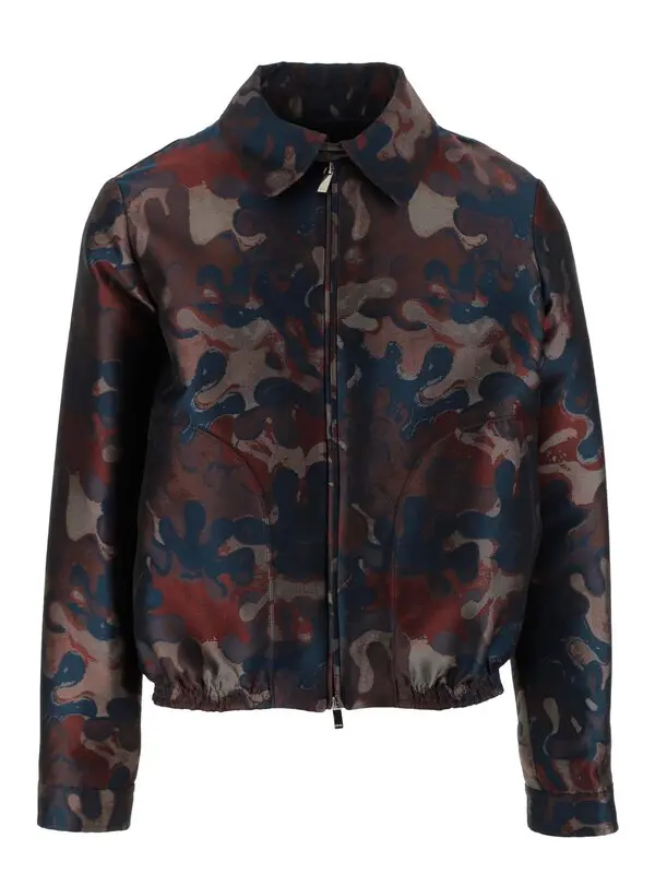 Dior Long-sleeved Printed Jacket - Black