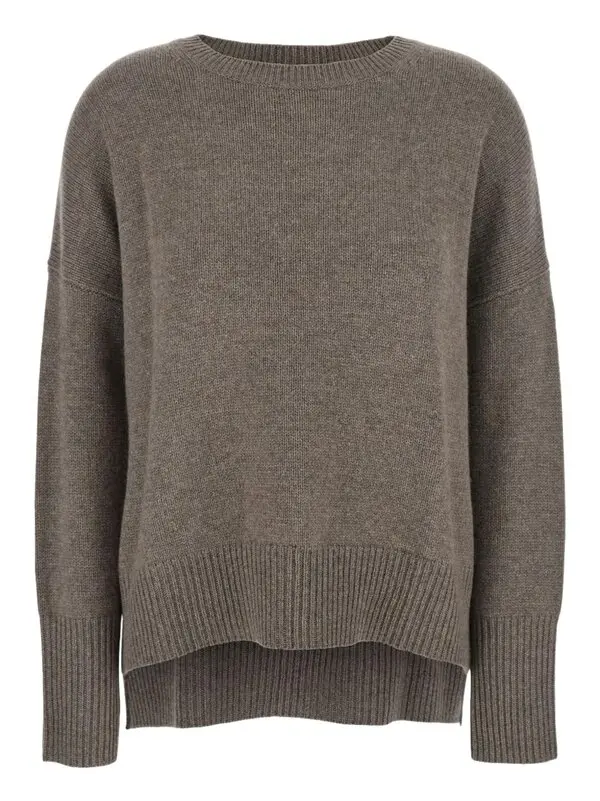 LISA YANG Ribbed Trim Knitwear - Gray