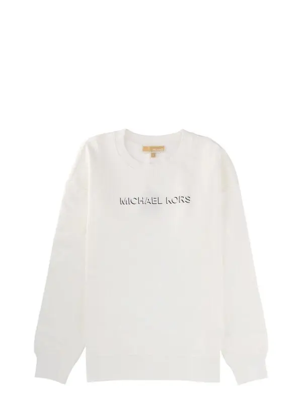 Michael Kors Logo Embossed Sweatshirt - White