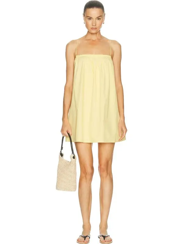 Matteau Frill Cami Mini Dress - Limoncello