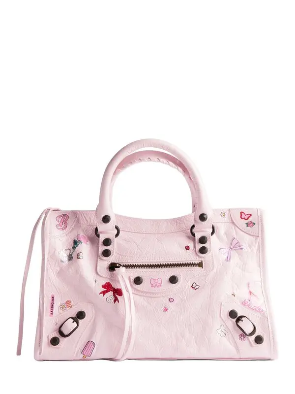 Balenciaga Le City Bag Small With Sticker Print - Pink