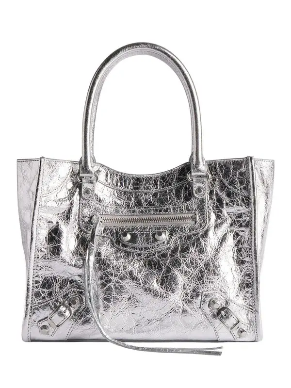 Balenciaga Le City Tote Bag Mini - Silver