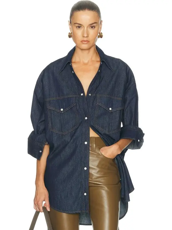 Khaite Christensen Denim Shirt - Benson