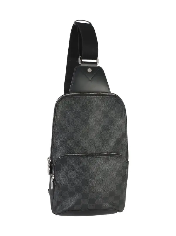 LOUIS VUITTON Damier Graphite Canvas Avenue Sling Bag - Black