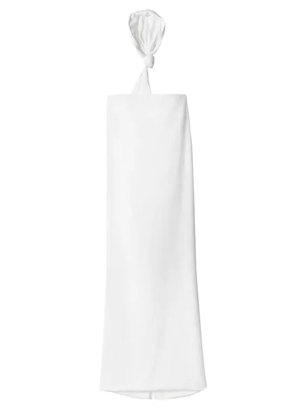 Jacquemus The Cala Strapless Maxi Dress - White
