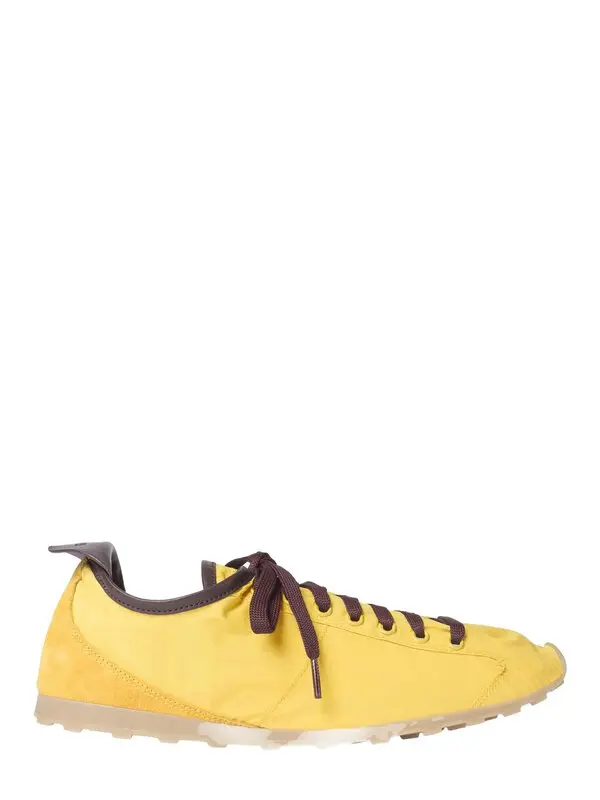 Jacquemus Les Tennis Perforated Lace-up Sneakers - Yellow