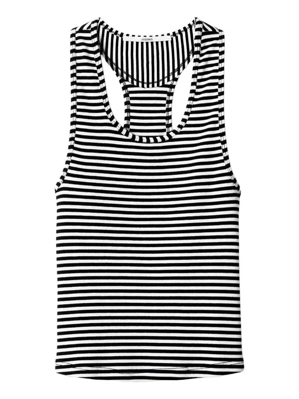 Jacquemus Marcela Striped Cotton-blend Tank Top - Stripe