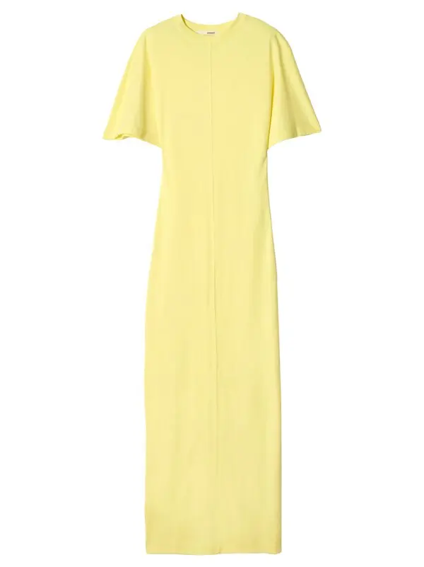 Jacquemus Miami Half-sleeve Maxi Dress - Yellow