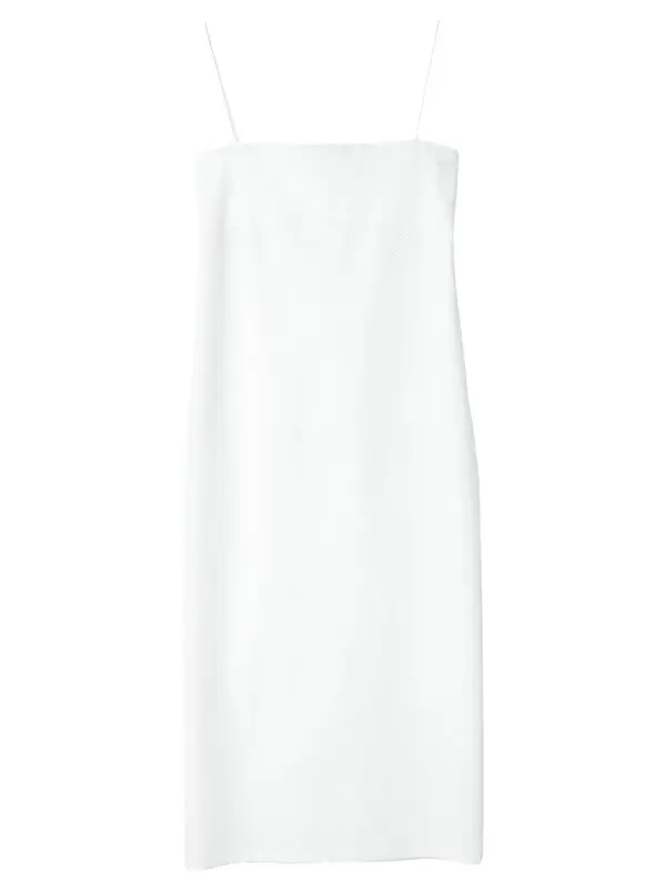 Jacquemus Venetia Sleeveless Cotton Midi Dress - White