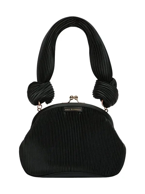 Lulu Guinness Satin Plissé Lois Bag - Black