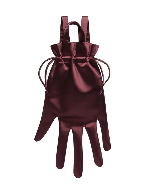 Lulu Guinness Satin Hand Backpack - Red