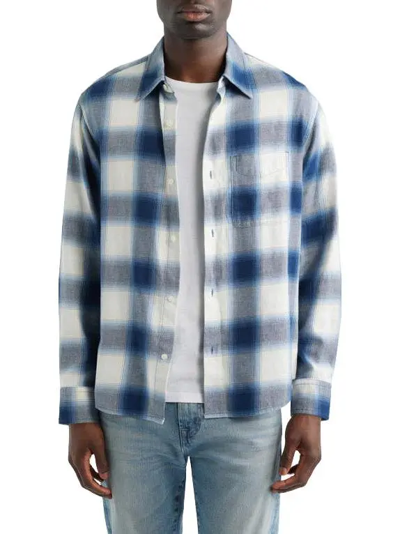 Madewell Teamkit Flannel Button-up Work Shirt - Fade Plaid