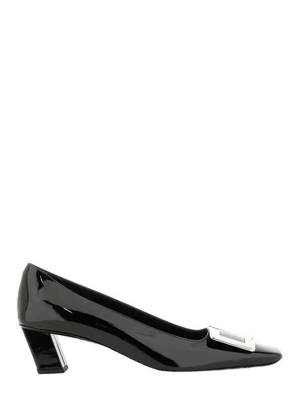 ROGER VIVIER Belle Vivier Patent Leather Pumps - Black