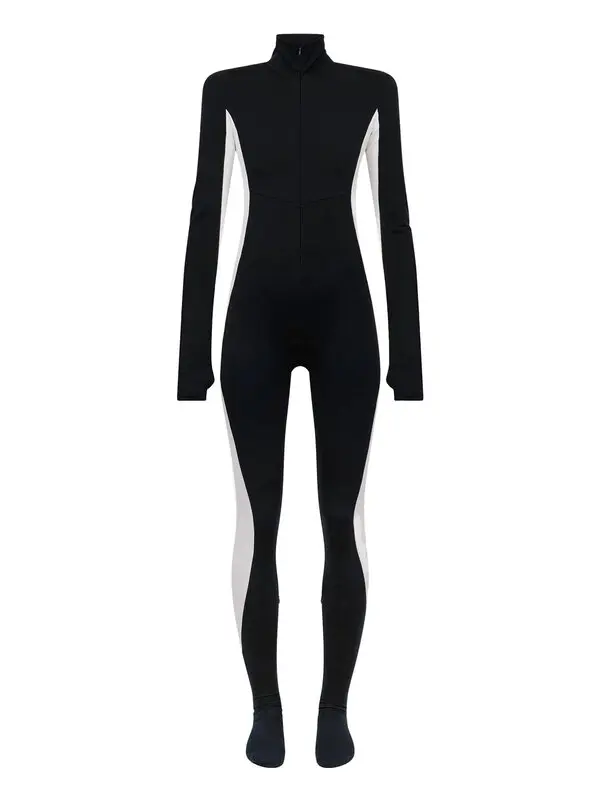 Dsquared2 Ski Jersey Jumpsuit With Cut-out Detail - Black