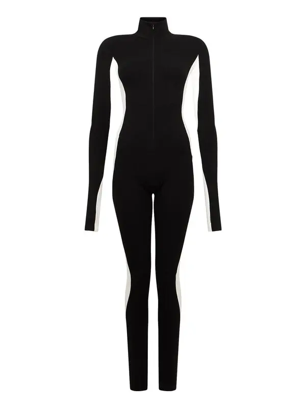 Dsquared2 Ski Jersey Jumpsuit With Cut-out Detail - Black