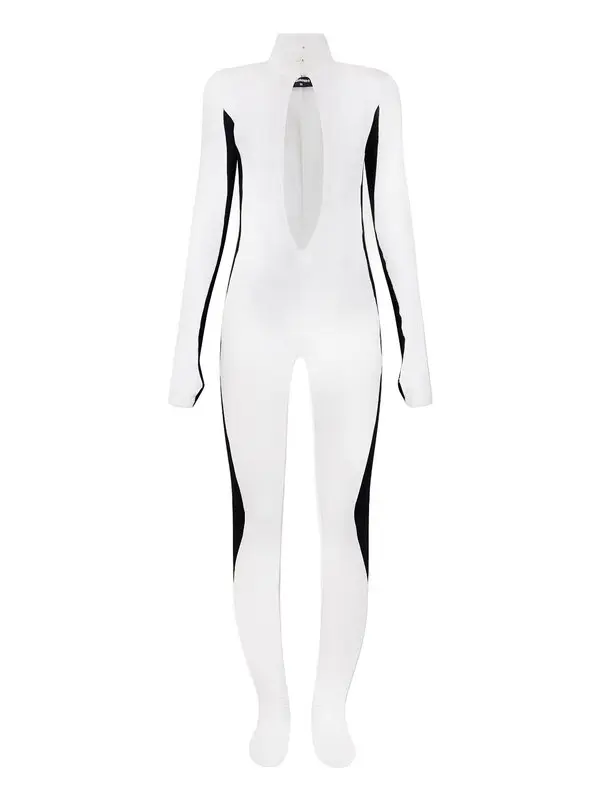 Dsquared2 Ski Jersey Jumpsuit With Cut-out Detail - White