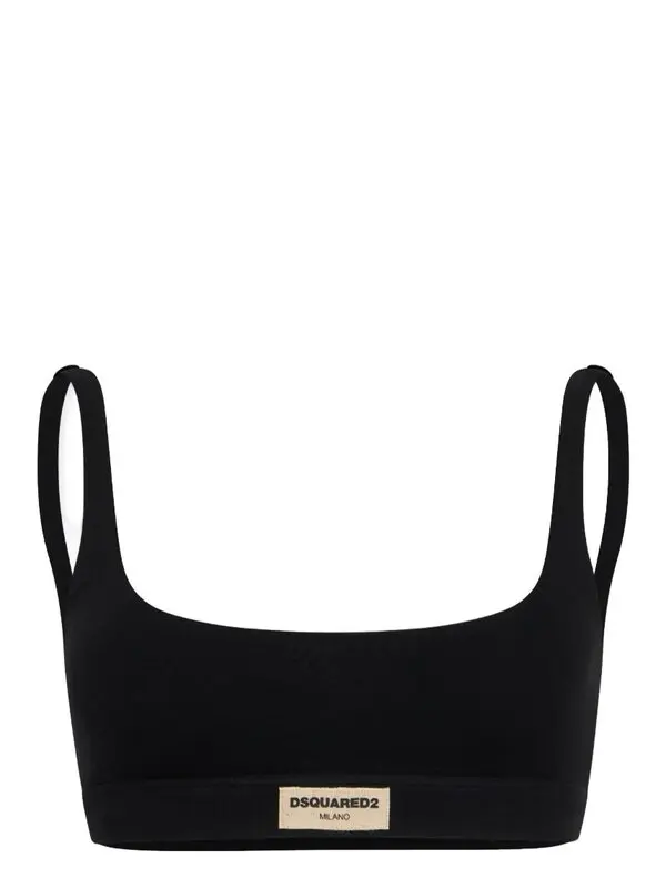 Dsquared2 Modal Jersey Bralette - Black