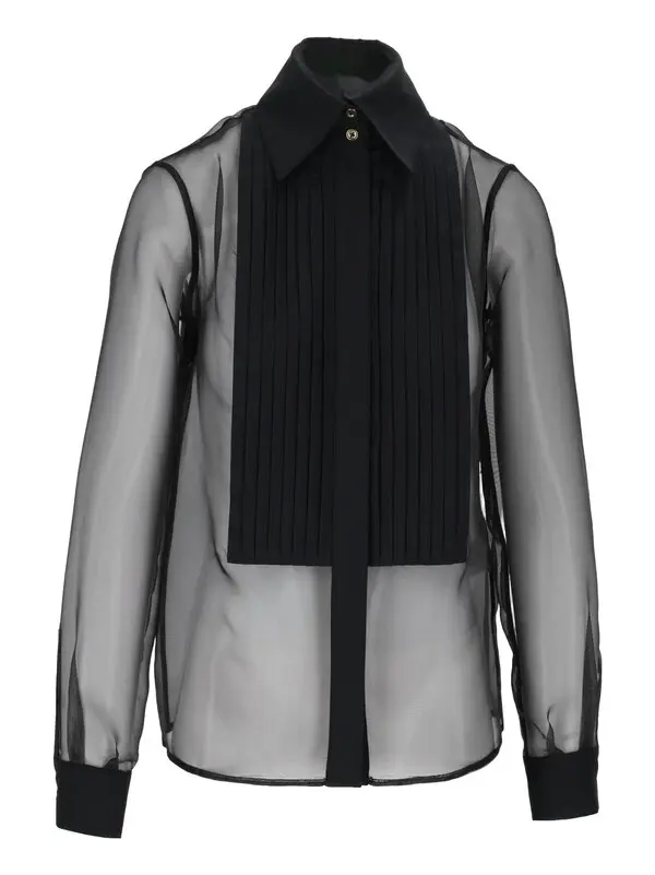 Elisabetta Franchi Organza And Cotton Fabric Shirt - No