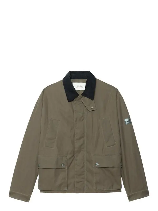 Zadig&Voltaire Konnice Cotton Jacket With Velvet Collar - Erable