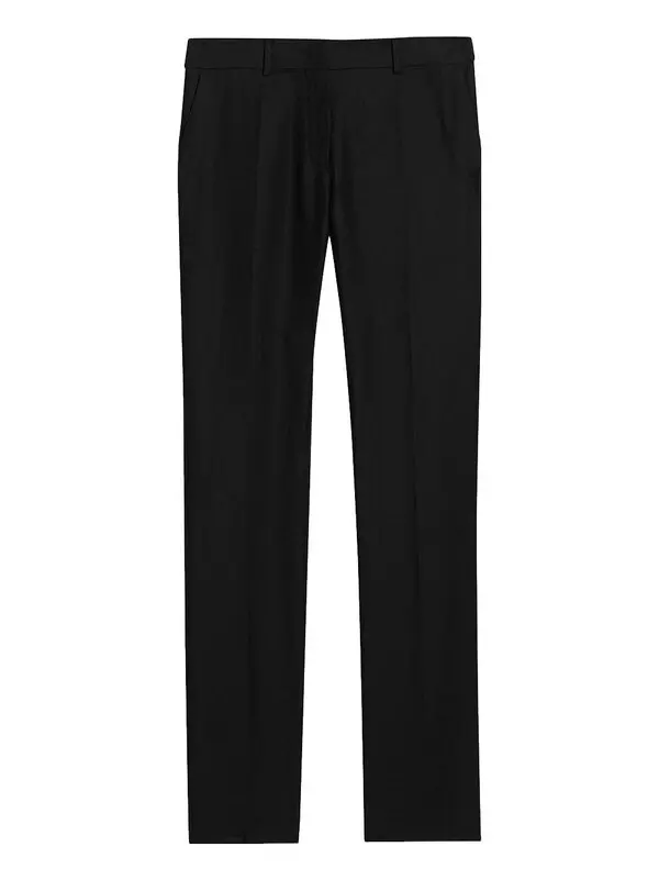 Sportmax Woven Straight-leg Tailored Pants - Black