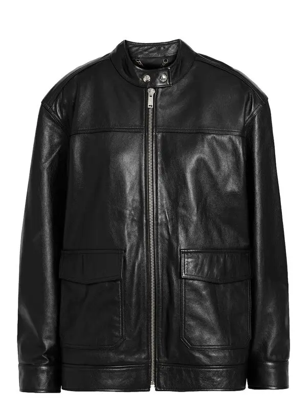 ANINE BING Henry Leather Jacket - Black