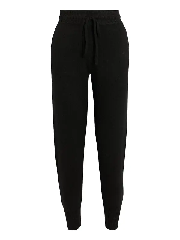 ANINE BING Angie Cashmere Track Pants - Black