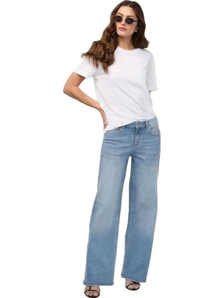 DUER Performance Denim Mid Rise Loose Straight Jeans - Current