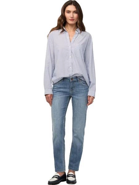 DUER Du/er Performance Denim Girlfriend Jeans - Blue Ash