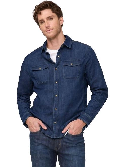 DUER Performance Denim Lite Two-pocket Shirt - Dark-stone